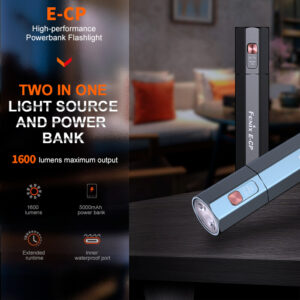 Fenix E-CP Power Bank Flashlight | 1600 Lumens | Authorized Distributor