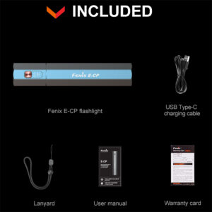 Fenix E-CP Power Bank Flashlight | 1600 Lumens | Authorized Distributor
