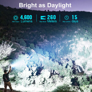 Olight Seeker 4 Pro Rechargeable Flashlight | 4600 Lumens