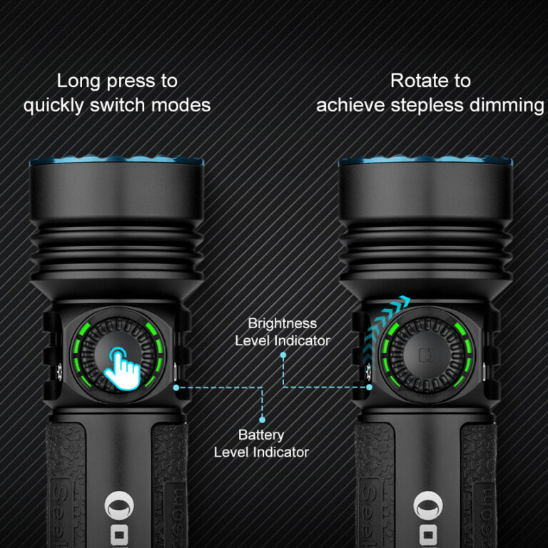 Olight Seeker 4 Pro Rechargeable Flashlight | 4600 Lumens