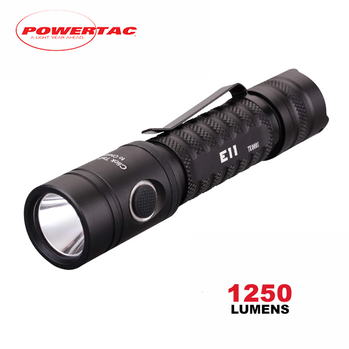 Powertac E11 Multi Use Rechargeable Flashlight | 1,250 Lumens