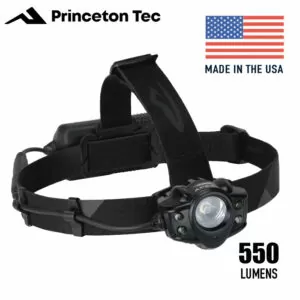 Princeton Tec Apex Rechargeable Headlamp | 550 lumens | Made in USA